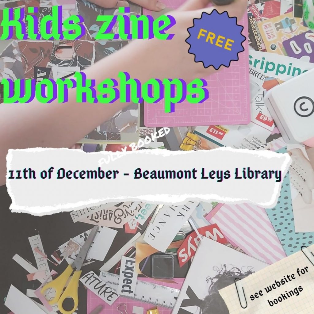 Beaumont Leys Library Zine Making Workshop for kids – pen fight